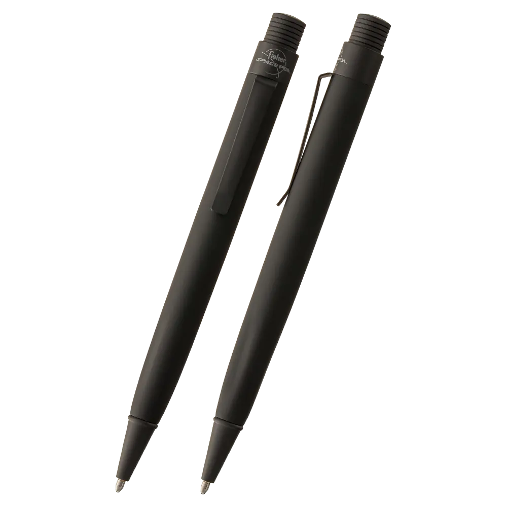 Fisher Matte Black Rubber Zero Gravity Space Pen – Seaside Pen Shop